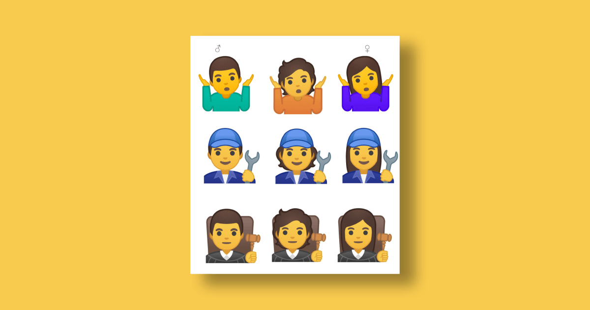撕下性別標籤！Google 推出 53 個「去性別」emoji ｜性別力 Gender Power